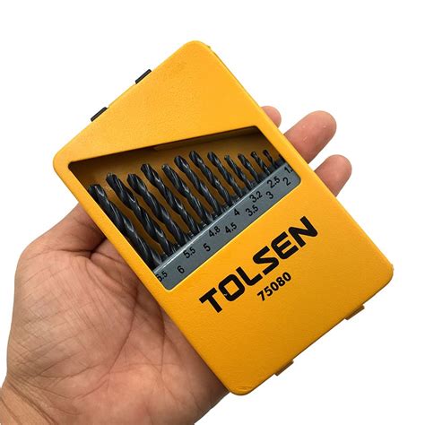 TOLSEN 13PC HSS DRILL SET 1 5 6 5MM Fixit Hardware Store