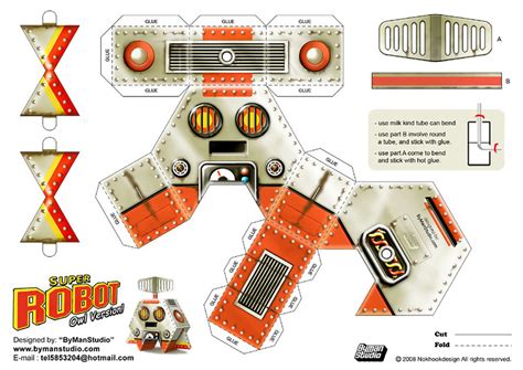 Thaipapertoy Super Robot Paper Toys Paper Robot Paper Toys Template