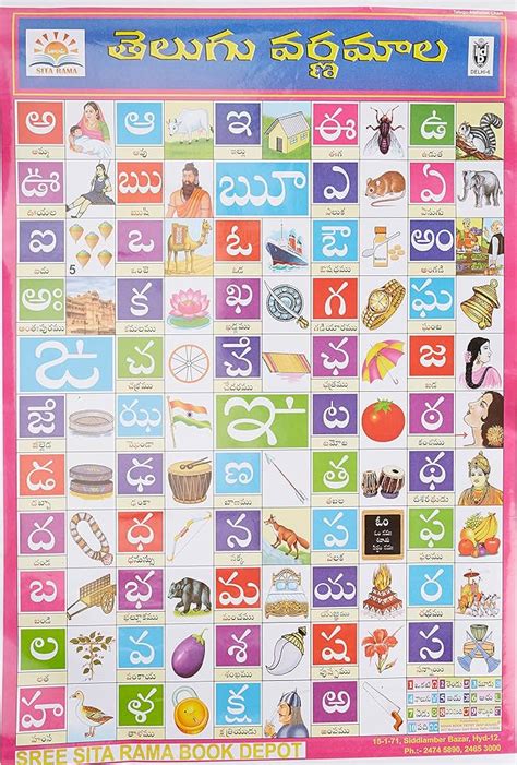 Telugu Alphabet Chart Manufacturer Supplier Exporter In Off