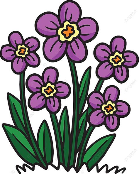 Spring Flower Cartoon Colored Clipart Illustration Design New Beginning