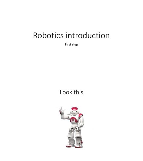 robotics introduction pdf