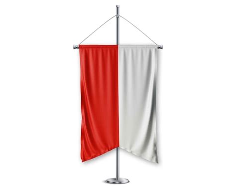 Polonia Up Banderas 3d En Pedestal De Soporte De Poste Conjunto