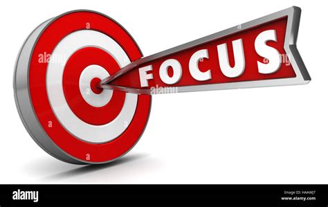 Ilustraci N D De La Flecha Con Signo Focus Target Hit Fotograf A De