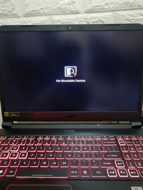No Bootable Device Acer Nitro Acer Community