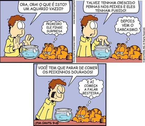 garfield Quadrinhos garfield Tirinhas engraçadas Deposito de tirinhas
