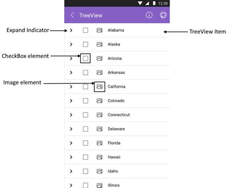 Xamarin Treeview Documentation Checkbox Elements Telerik Ui For Xamarin