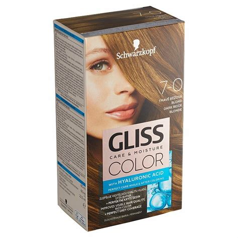 Schwarzkopf Gliss Color farba na vlasy Tmavý Béžový Blond 7 0 Blond