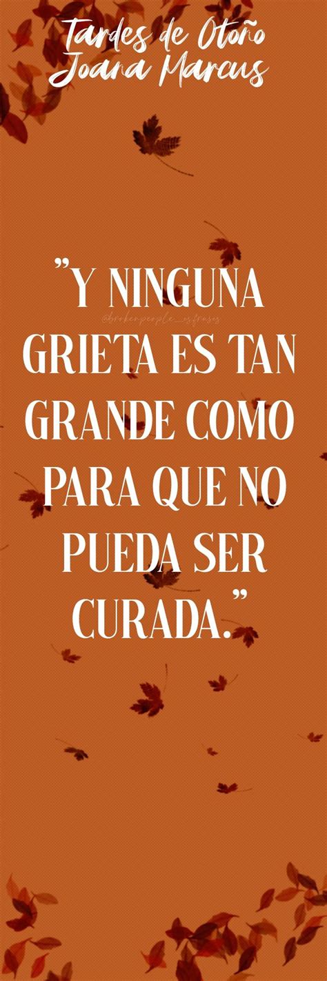Tardes De Oto O Joana Marcus Separador Redise Ado Frases De Libros