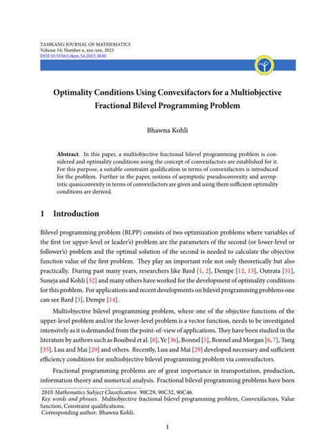 pdf optimality conditions using convexifactors for a multiobjective fractional bilevel
