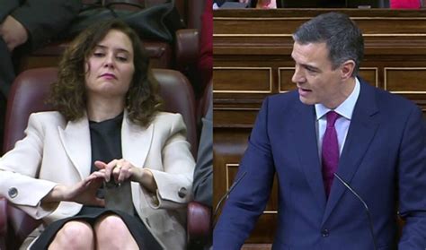 Las cámaras captan cómo Ayuso llama hijo de puta a Pedro Sánchez en