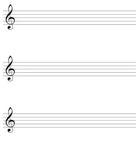 Blank Printable Music Sheets Musicnotes Manuscript Paper For