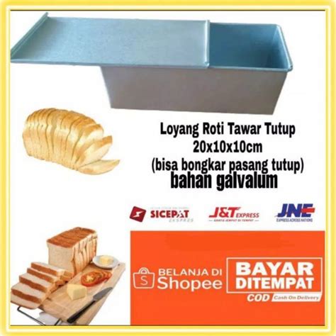 Jual Loyang Roti Tawar Tutup Loyang Roti Bandung Kasino 20 Cm Galvalum