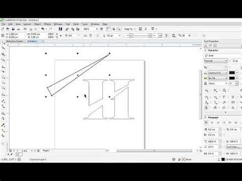 Tutorial Corel Draw Cara Mudah Membuat Logo Dengan Inisial Huruf YouTube