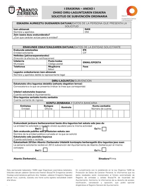 Fillable Online Abanto Zierbena Bases Espec Ficas Reguladoras De La