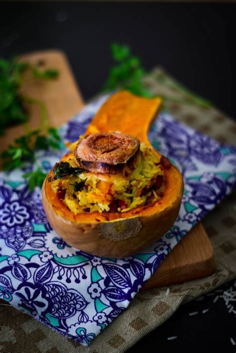 Butternut R Tie Au Riz Lardons Et Fromage De Ch Vre Cuisimiam