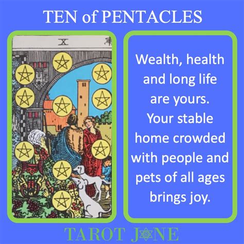 Ten Of Pentacles Tarot Jane