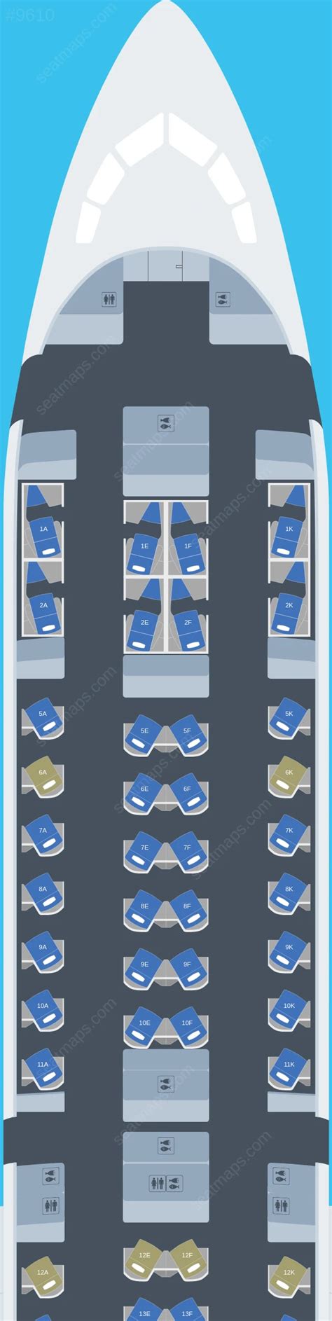 Seat Map Of British Airways Boeing 787 10 Aircraft