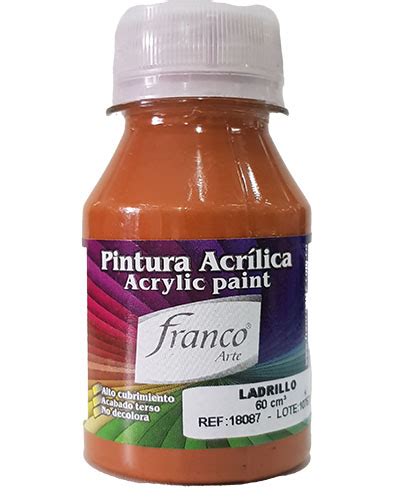 PINTURA ACRILICA FRANCO 60ML LADRILLO 7707227487371 MEGAPOPULAR
