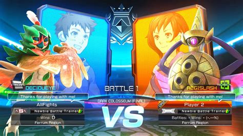 Decidueye vs Aegislash Pokkén Tournament DX YouTube