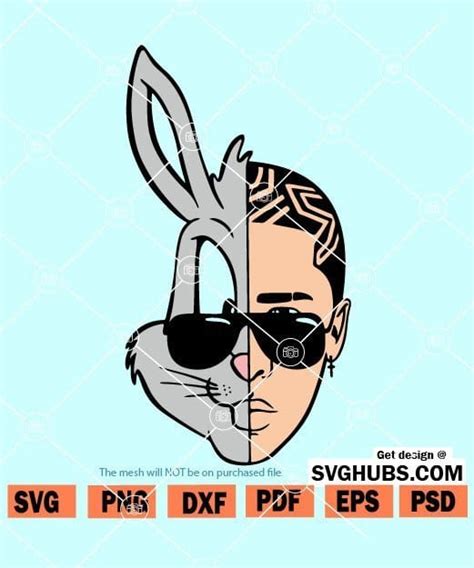 Bad Bunny SVG El Conejo Malo SVG Bad Bunny Png Bad Bunny Clipart