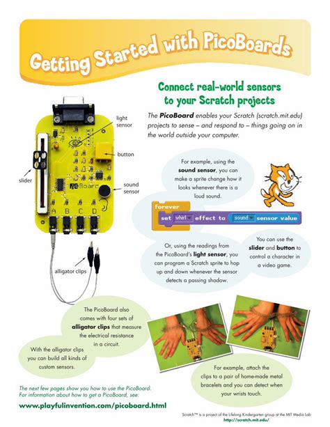PDF Placa De Sensores PicoBoard Programable En Scratch DOKUMEN TIPS