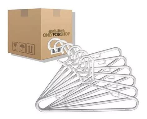 Kit 50 Cabides Acrílico Gancho C Grosso Parcelamento sem juros