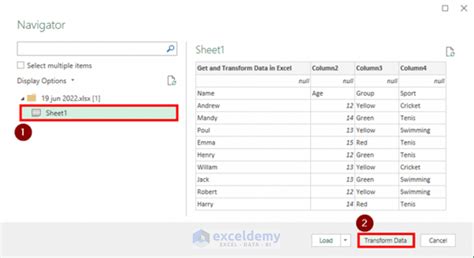 how to get and transform data in excel 4 suitable examples