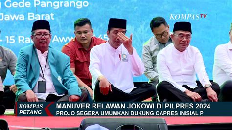 Manuver Relawan Jokowi Di Pilpres 2024 Inisial P Hingga Deklarasi