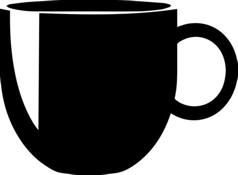 Ilustración 3 de la silueta vectorial de la taza de café Vector Premium