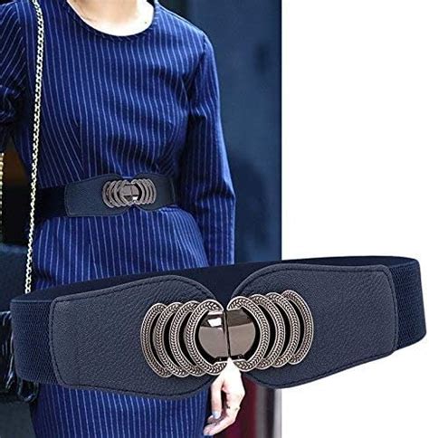 BOLAWOO 77 Frau Elastisch Gürtel Siegel Mode Vintage Taille Schlank
