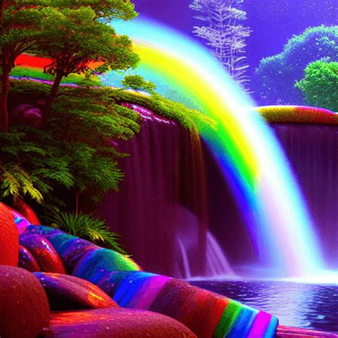 Rainbows And Waterfalls Wallpaper