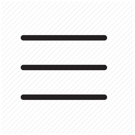 Menu Icon Png Lines Free Icons Library