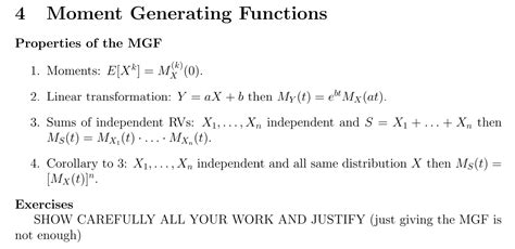solved 4 4 find the mgf of a poisson random variable with