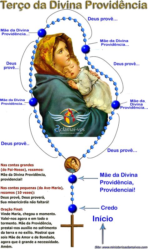 Terço Personalizado Nossa Senhora Da Divina Providência Elo7