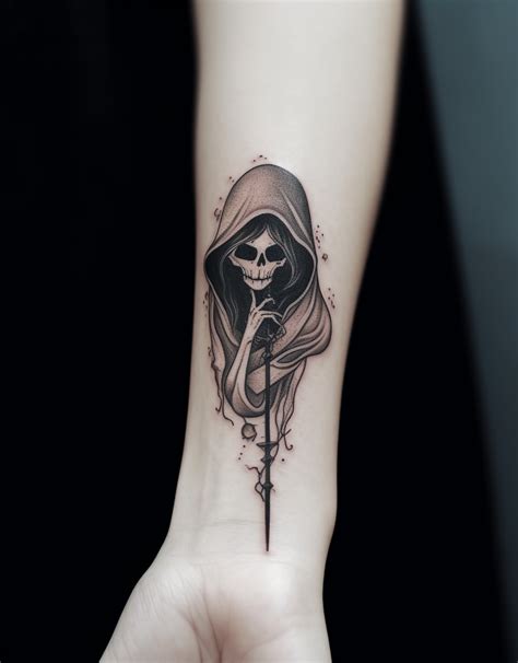 Female Grim Reaper Grim Reaper Tattoo Evil Tattoos Life Tattoos
