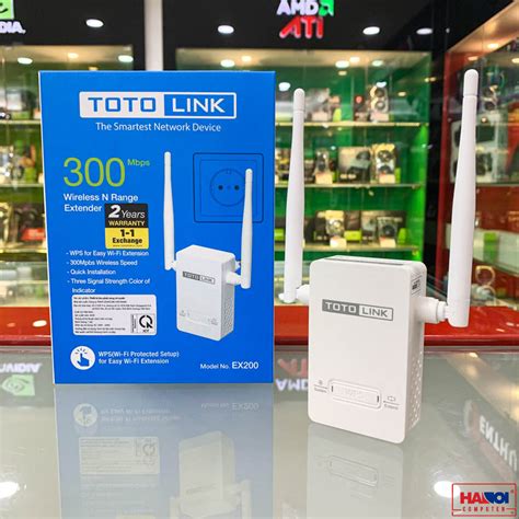 Bộ kích sóng wifi Totolink EX200 Tốc độ N300Mbps HACOM