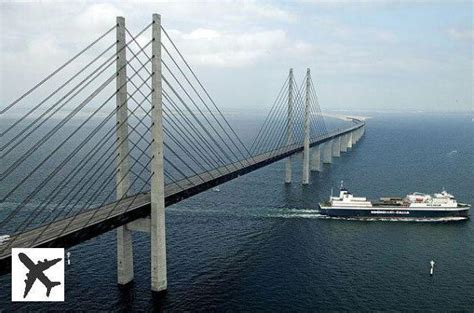 Le pont tunnel Øresundsbron qui relie la Suède et le Danemark sous leau