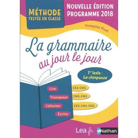 La Grammaire Au Jour Le Jour Ce2 Cm1 Cm1 Cm2 Ce2 Cm1 Cm2 Programme