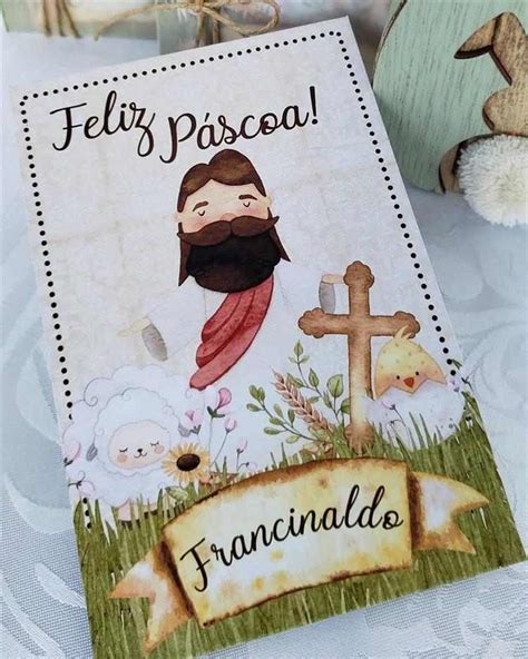 Cartão de Páscoa 50 modelos para presentear alguém especial
