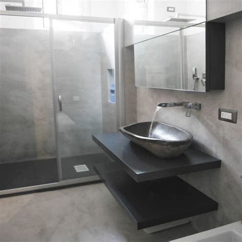 Bagno In Microcemento Grigio Homify