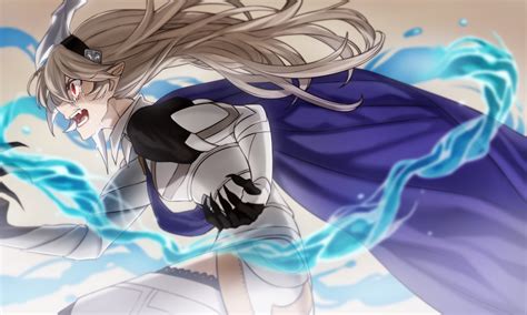 Armor Blonde Hair Cape Crying Fang Fire Emblem Fire Emblem Fates Fire Emblem If Gloves Gradient