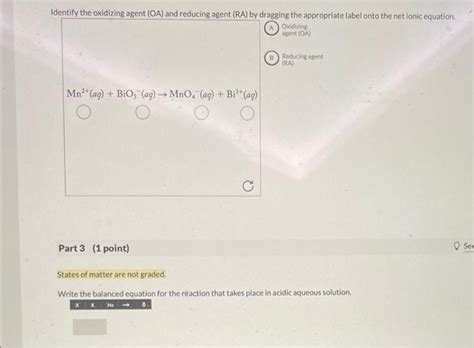 Solved Consider The Following Unbalanced Net Ionic Chegg