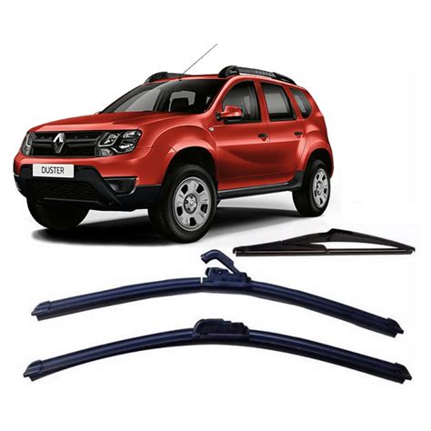 Kit Palhetas Limpador De Parabrisa Dianteiro Traseiro Renault