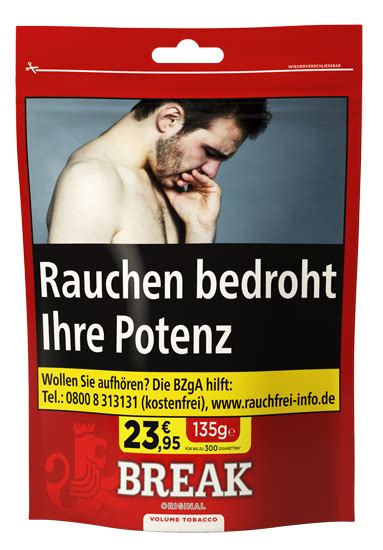 Break Original Volumen Tabak G Beutel Feinschnitt Kaufen