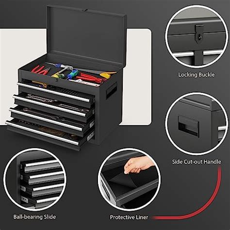 Goplus Tool Chest 5 Drawer Rolling Tool Storage Cabinet With