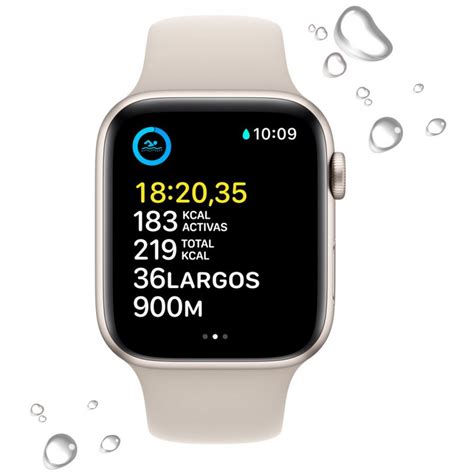 Apple Watch SE GPS 2ª Generación 44mm Aluminio Starlight con Correa