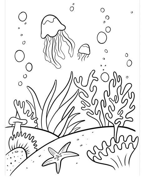 Lista Imagen Dibujos De Arrecifes De Coral Para Colorear Lleno