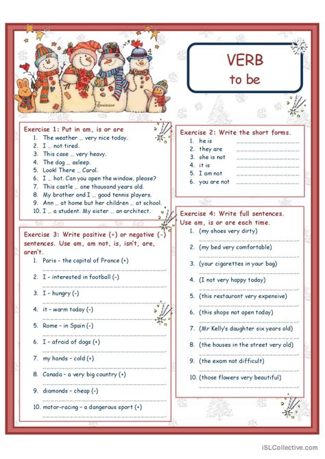 Verb TO BE general grammar practice Deutsch DAF Arbeitsblätter pdf doc