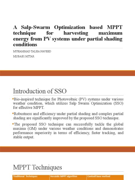 a salp swarm optimization based mppt technique for harvesting pdf mathematical optimization