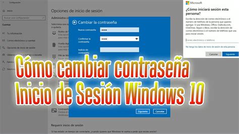 Como cambiar la contraseña de Inicio de Sesión en Windows 10 PC